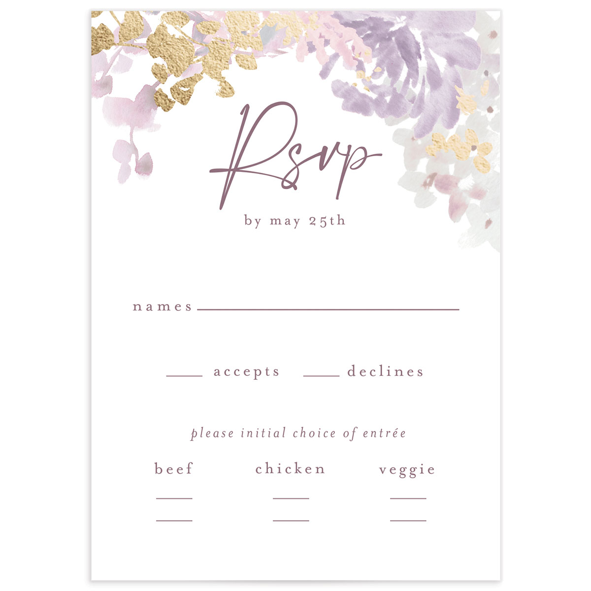 Wedding RSVP Cards | The Knot